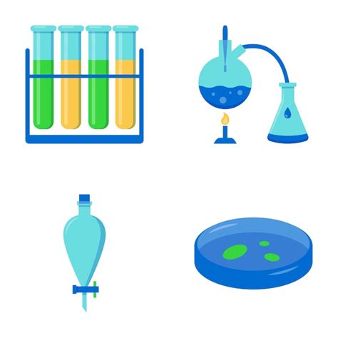 Premium Vector Chemistry Science Icon Set
