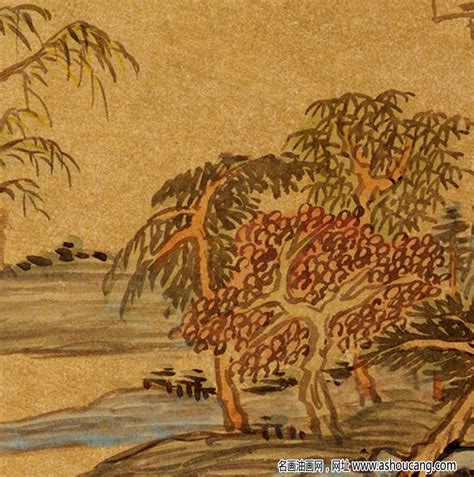 明 董其昌仿古山水册页 3 国画高清大图下载 名画油画网