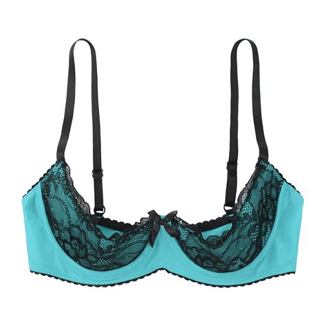 Uk Womens Lace Underwire Balconette Bras Push Up Shelf Bra Lingerie