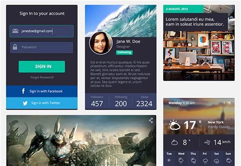 평면 Ui 인터페이스 소재 Psd 디자인 요소 Psd 무료 Psd 무료 다운로드