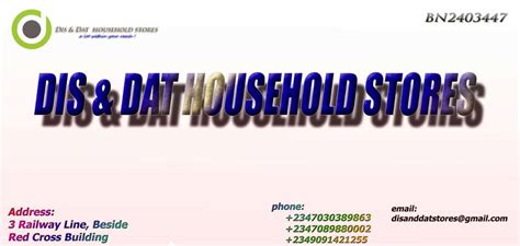 dis and dat stores enugu
