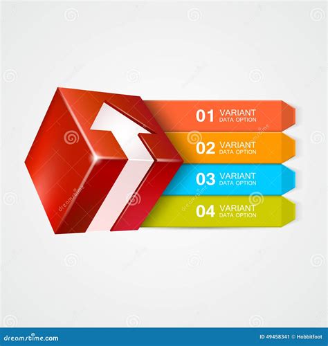 Vector Box With Arrow Infographics Concept Stock Vector Illustration Of Symbol Data 49458341