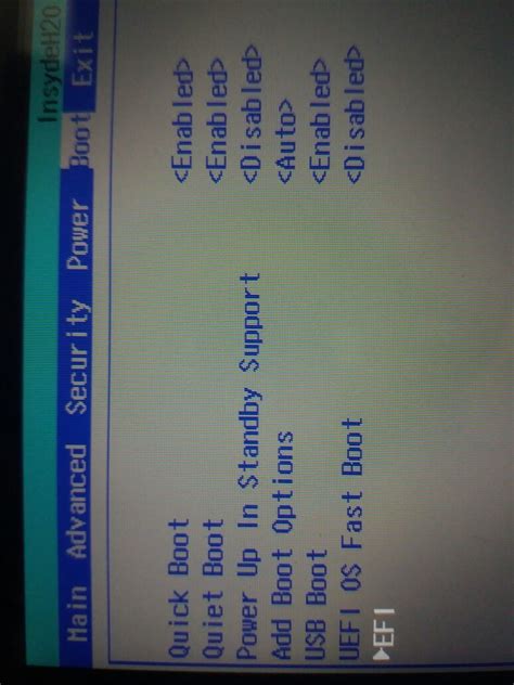 Uefi System Doesn T Have Any Usb Boot Option Error Unix Linux