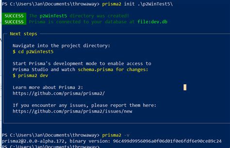 minor ui issue with `init` flow · issue 480 · prisma prisma · github