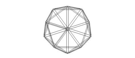 Wireframe Icosahedron Flippednormals