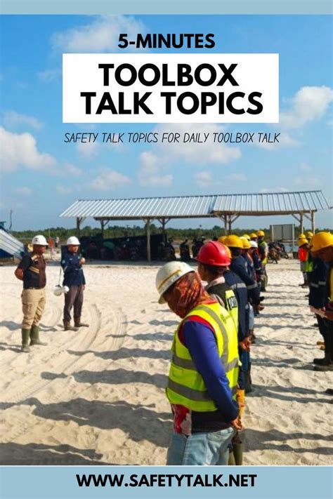 Safety Toolbox Talk For Daily Toolbox Talk Safety Talk Safety