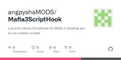 Github Angpyshamodsmafia3scripthook Lua And Library Scripthook For