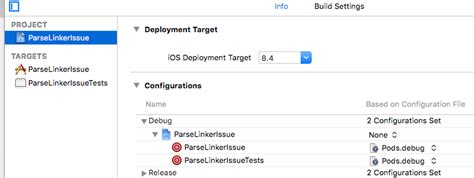 Ios Apple Mach O Linker Error After Updating To Parse 1 8 4 Pod