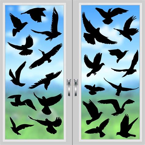 37pcs Anti Collision Window Stickers For Birdskocovimi Window Decals For Bird