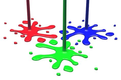 Manchas De Pintura Rgb Rojo Verde Y Azul Foto Premium