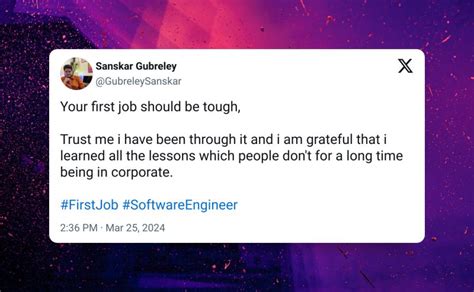 Sanskar Gubreley On Linkedin Softwareengineer Coding Corporate Firstjob