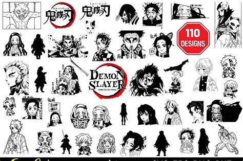 110 Anime Demon Slayer Svg Bundle Artofit