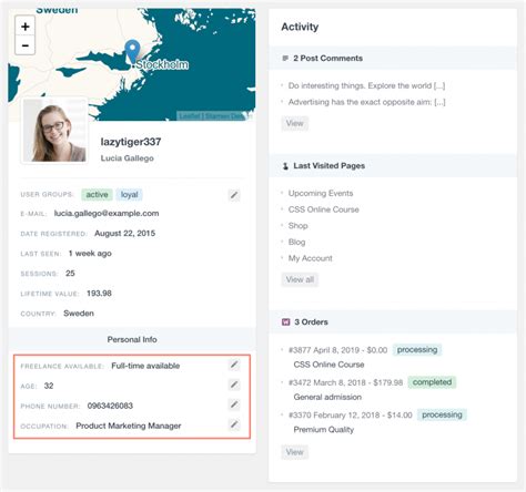 WordPress Custom User Fields Users Insights
