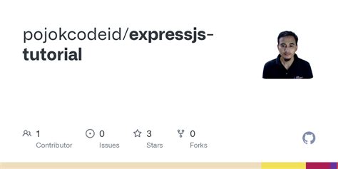 Github Pojokcodeid Expressjs Tutorial
