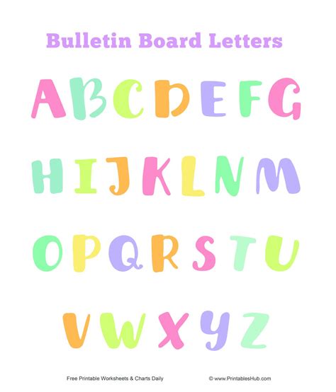 Printable Letters For Bulletin Board