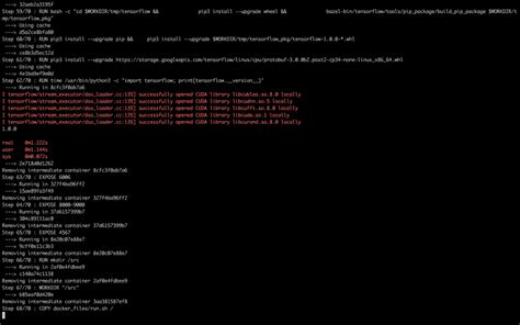 Dockerized Installation Of Tensorflow 10 From Source With Gpu Support By Dean Webb Medium