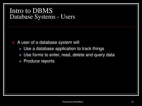 ppt database management system dbms an introduction powerpoint
