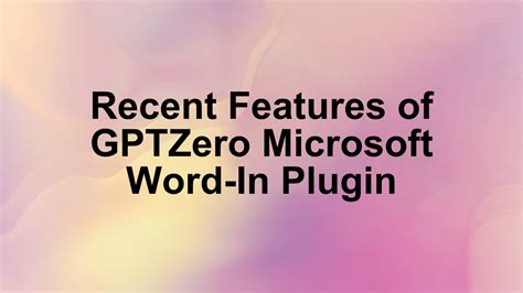 gptzero microsoft word in plugin get gpt microsoft word add in