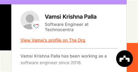 Vamsi Krishna Palla Software Engineer At Technocentra The Org