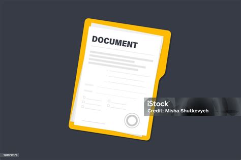 계약 서류 문서 스탬프와 텍스트폴더입니다 서명 및 승인 스탬프가 있는 문서 문서 의 스택 계약 서류 비즈니스 서류의 개념 평면 일러스트 지폐 통화에 대한 스톡 벡터 아트 및