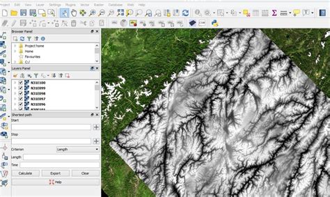 Dem Why Theres A Break Between Each Hgt Srtm Tile When Importing To Qgis Geographic