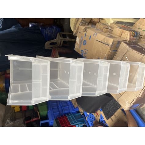 𝐌𝐞𝐝𝐢𝐮𝐦 𝐂𝐥𝐞𝐚𝐫 𝟏𝐏𝐂 Stackable Bins Organizer Shopee Philippines