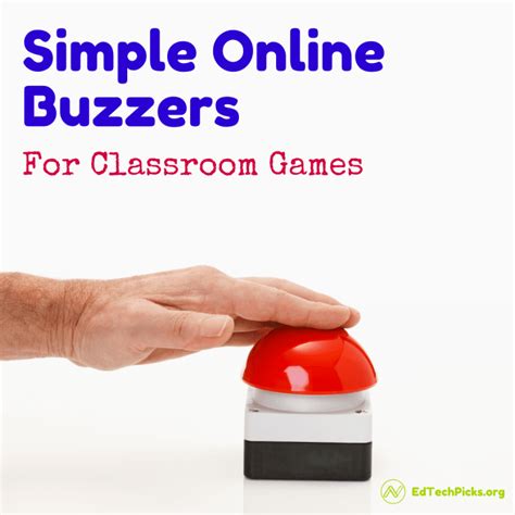 Simple Online Buzzers For Classroom Games