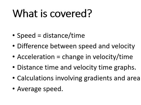 Gcse Physics Speed Acceleration Kinematics Motion Full Unit Of Work Teaching Resources