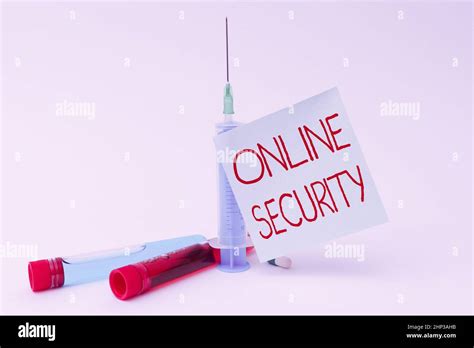 Sign Displaying Online Security Internet Concept Rules To Protect Against Attacks Over The