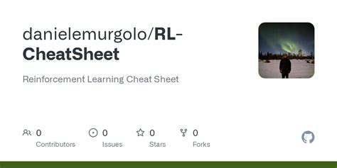 Github Danielemurgolo Rl Cheatsheet Reinforcement Learning Cheat Sheet