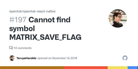 Cannot Find Symbol Matrixsaveflag · Issue 197 · Opentokopentok React Native · Github