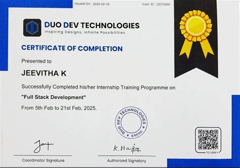 internship fullstackdevelopment webdevelopment learning