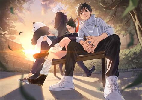 Gojou Satoru Zen In Maki Okkotsu Yuuta Inumaki Toge And Panda