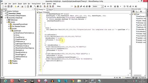 game creation tutorial 6 unity3d car game saving best time using