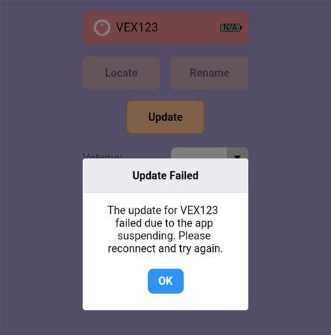Troubleshooting Error Messages In The Classroom App For VEX 123 VEX