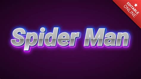 Spider Man Text Effect Generator TextStudio