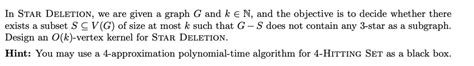 Solved A Question From The Course Parameterized Algorithms Prove In