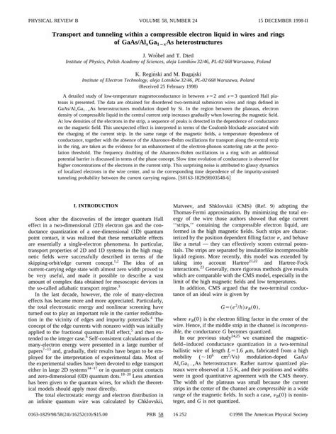 Pdf Transport And Tunneling Within A Compressible Electron Dokumen Tips