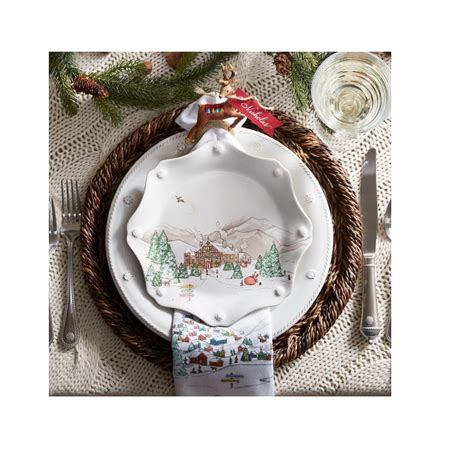 Juliska Berry And Thread North Pole Dessertsalad Plate Berings
