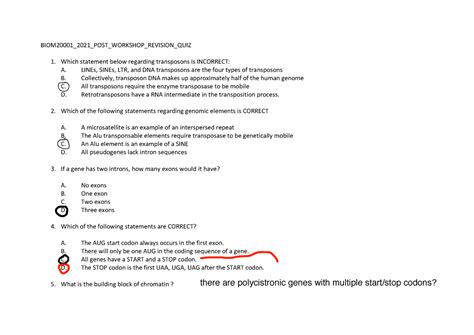 Biom2000 1 Topic 2 Post Lecture Quiz Biom20001 2021 Post Workshop Revision Quiz Which