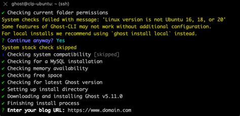 Ghost Cloudpanel Documentation