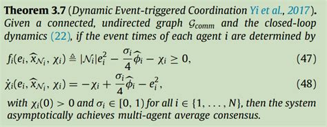 Event Triggered Communication And Control Of Networked Systems For Multi Agent Consensus 知乎