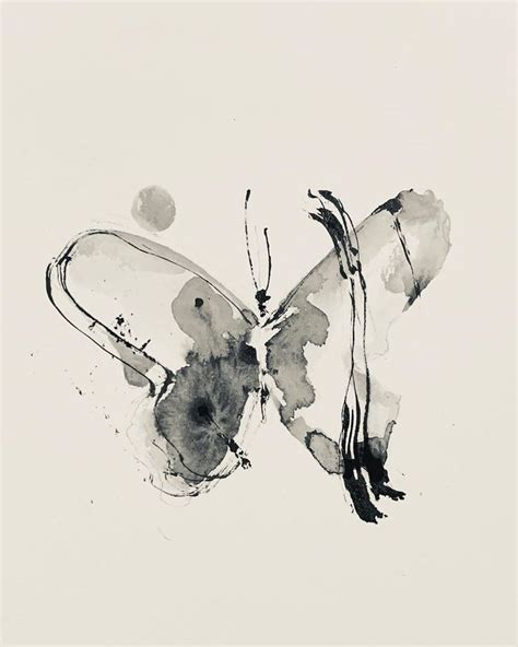 한 On Instagram “20200906 타투 타투도안 추상타투 나비 동양화타투 수채화타투 합정타투 홍대 서울 빈티지 그림