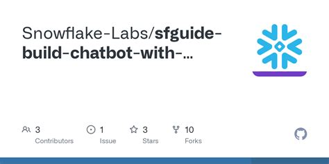 Github Snowflake Labssfguide Build Chatbot With Snowflake Native App Snowflake Cortex