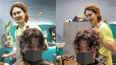남자 장발 과정 세미리프 그런지 히피 펌 손질 필요없는 남자머리 손질 방법 Youtube