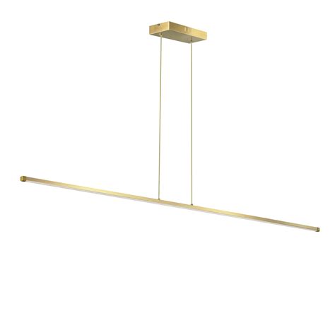 dainolite array 1 light aged brass integrated led pendant with white