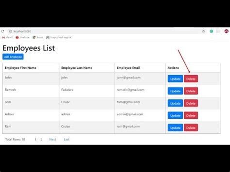 Spring Boot Thymeleaf CRUD Database Real Time Project PART 5