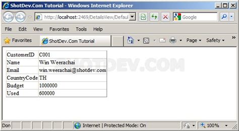 Aspnet And Accessdatasource And Detailsview Shotdevcom