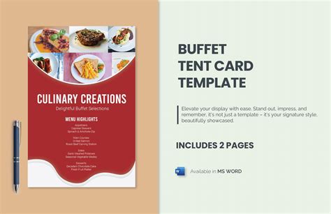 Free Buffet Templates And Examples Edit Online And Download