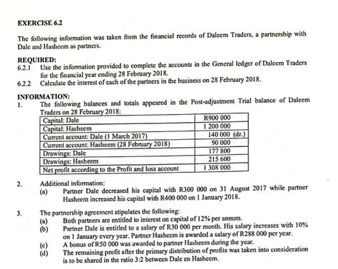 Solved Exercise 62the Following Information Was Taken From